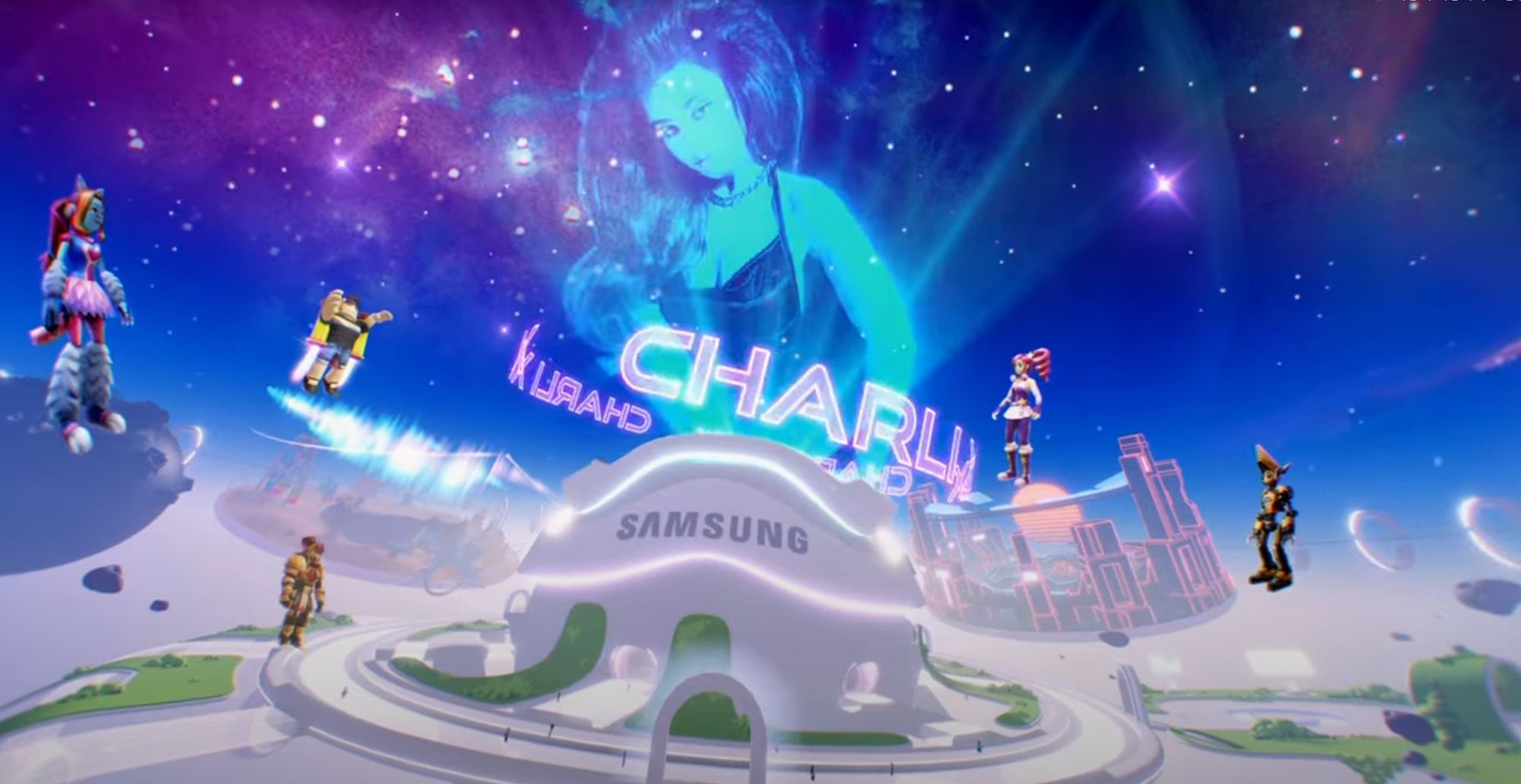 Samsung Superstar Galaxy on Roblox Featuring Pop Icon Charli XCX Now ...